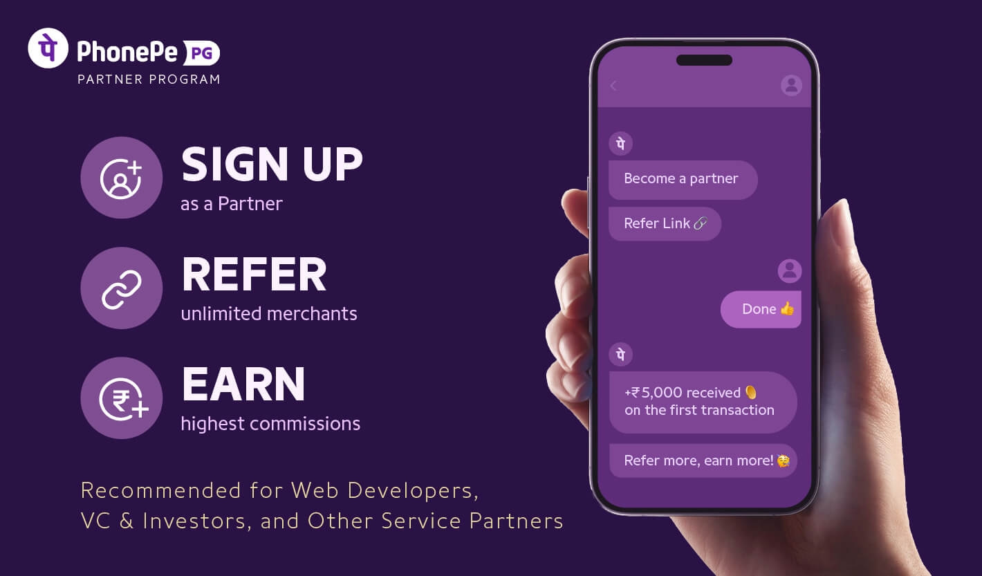 Sign up as a PhonePe PG Partner!
