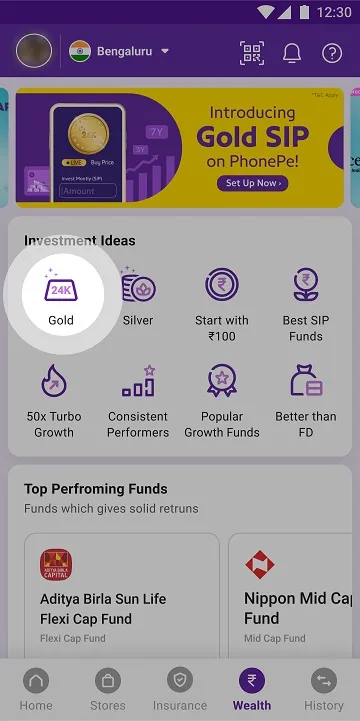 Invest in Gold easily and systematically with UPI SIP on PhonePe